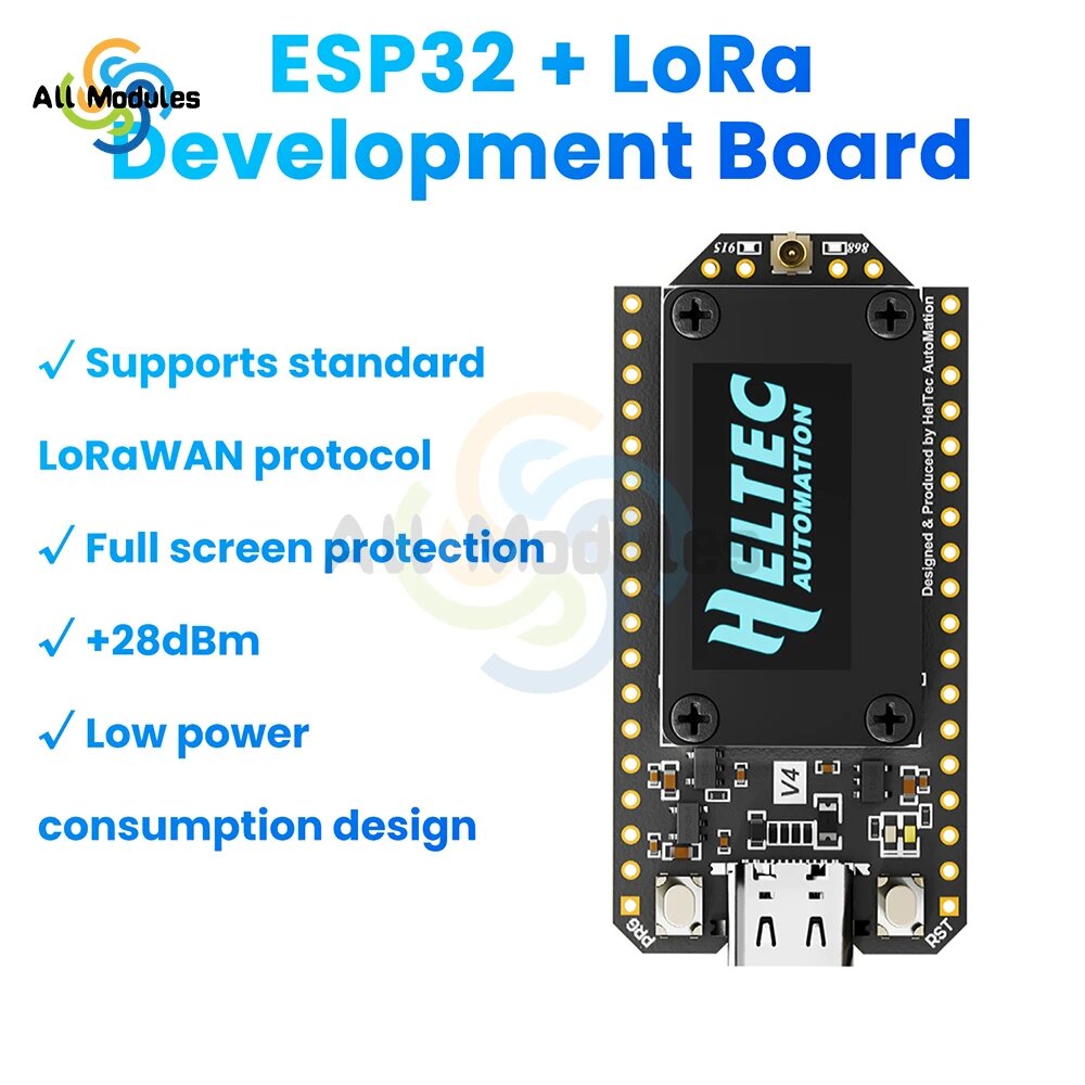Heltec WiFi LoRa 32 V4 с антенной и GPS — фото 1