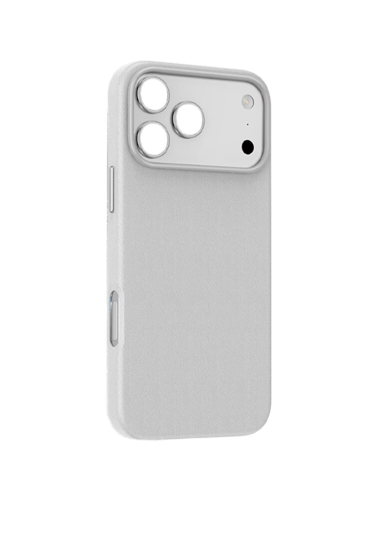 Чехол iPhone 17 Pro Max KEEPHONE Peekaboo MagSafe Высококачественная кожа приятная на ощупь, сильные магниты N52 Белый