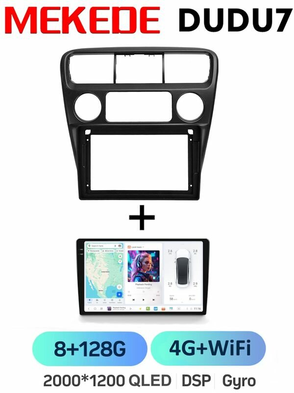 Магнитола Mekede DUDU7 8/128 Gb для Honda Accord 6 1997-2002 carpay Android
