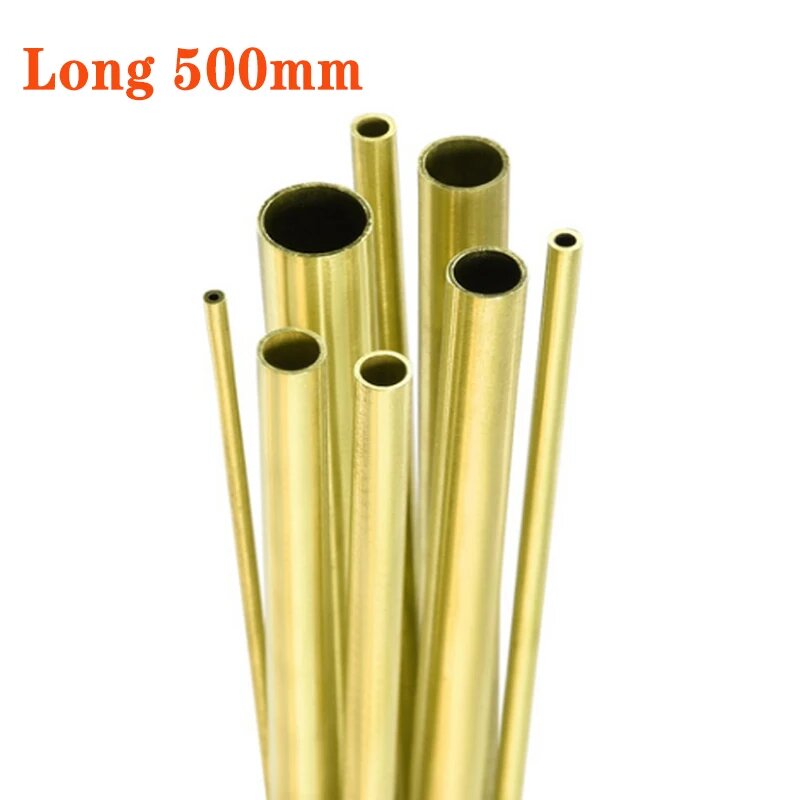 Латунные трубы 2/3/4/5/6/7/8/9/10/12/14/16/18/20 мм 3x2mm 5pcs, 500mm