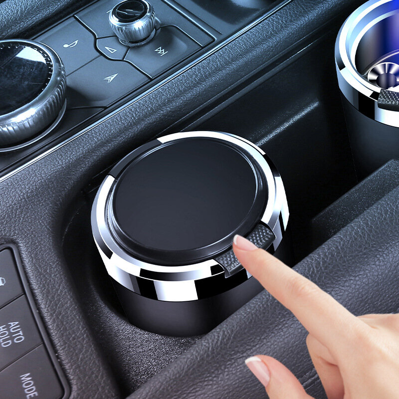 Автомобильная пепельница, креативная многофункциональная с крышкой, автоматическая для мужчин, высококачественные аксессуары для внутреннего пространства автомобиля