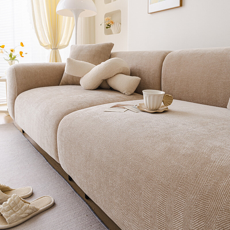 Чехол для дивана из шенилла, универсальный, для всех сезонов, 2025, новый эластичный чехол для дивана, устойчивый к царапинам кошек