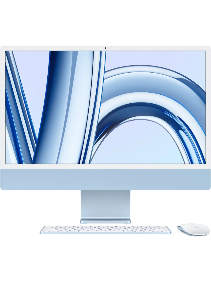 Моноблок Apple iMac A2873 24" 4.5K M3 8 core/8Gb/SSD512Gb /macOS/синий