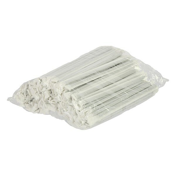 Трубочки в индивидуальной упаковке, 200 шт, полипропилен, бумага, 8 мм, черный (Boba&Tom)