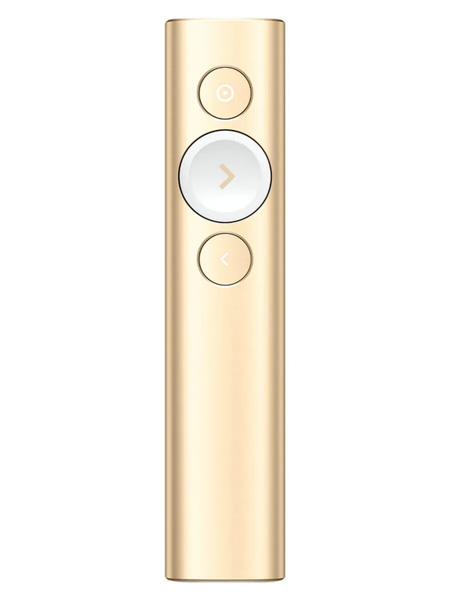 Презентер Logitech Spotlight Presentation Remote GOLD, Bluetooth, 2,4 ГГц, 3D-акселерометр