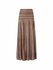 Юбка Missoni Striped pleated skirt, размер 46, коричневый
