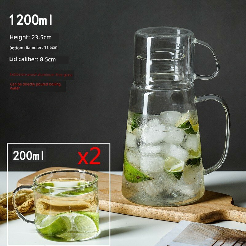 1.2L LeMeng Кружка с защелкой и 2 крышками для холодильника, вакуумная