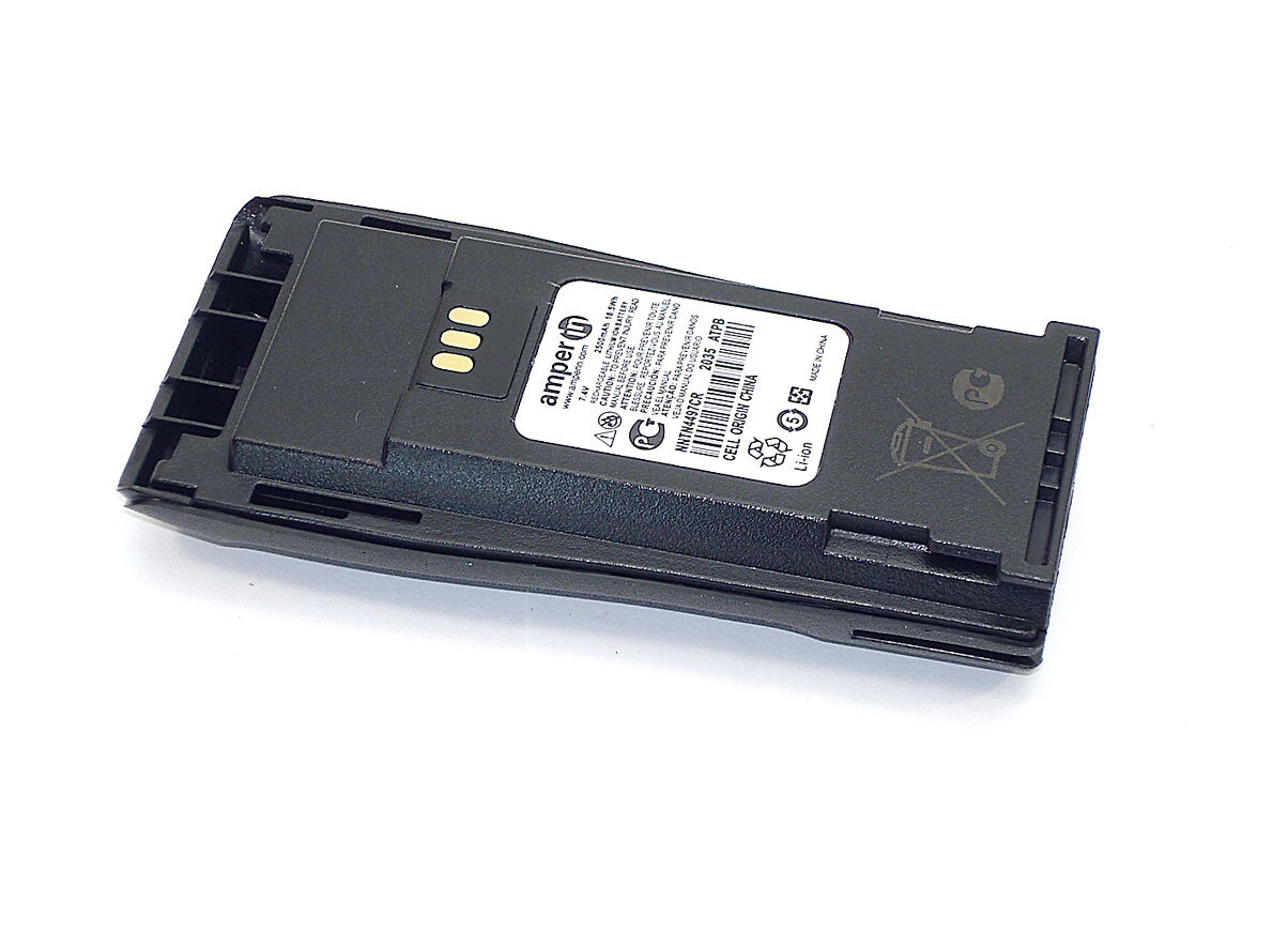 Аккумулятор Amperin для рации, радиостанции Motorola CP серии DP1400 EP450 GP3188 GP3688 PR400 Li-ion 2500mAh 7.4V
