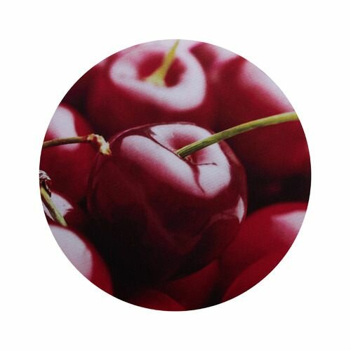 Коврик для мыши Buro BU-T60029 (S) рисунок/вишня, ткань, 200х200х1.5мм