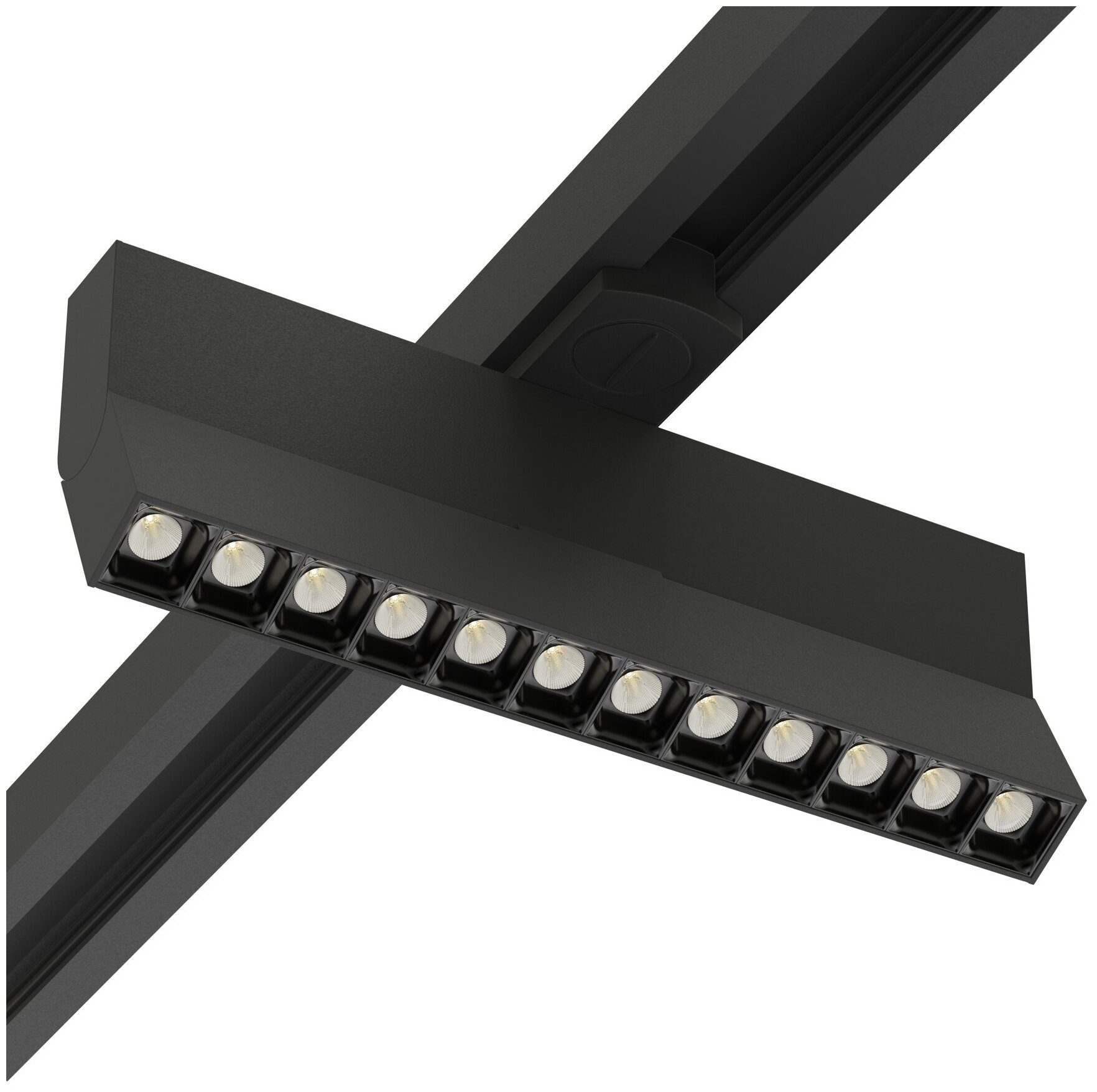 Трековый светильник светодиодный BLACK BOOK 12W OSRAM 36° WW/3000К, Черный корпус однофазный 2TRA