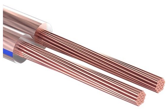 Кабель акустический Proconnect 2х0,35 кв. мм, прозрачный BLUELINE, бухта 100 м