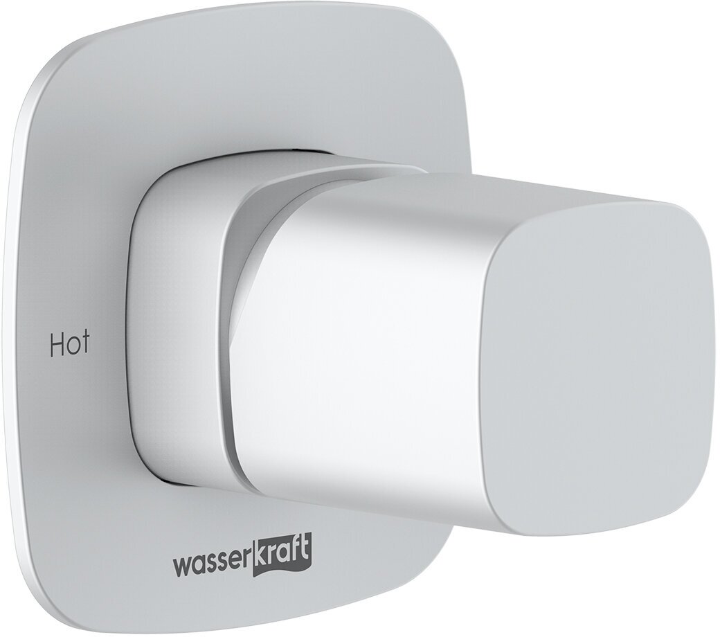 Смеситель для ванны и душа встраиваемый белый Saale 9551 WasserKRAFT