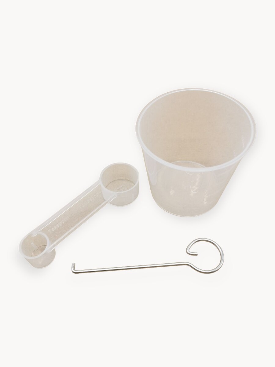 Универсальный Мерный стакан 240 мл( 8 OZ) + ложка(объем ложки: 13 мл и 4 мл) + крюк 114 мм для хлебопечки