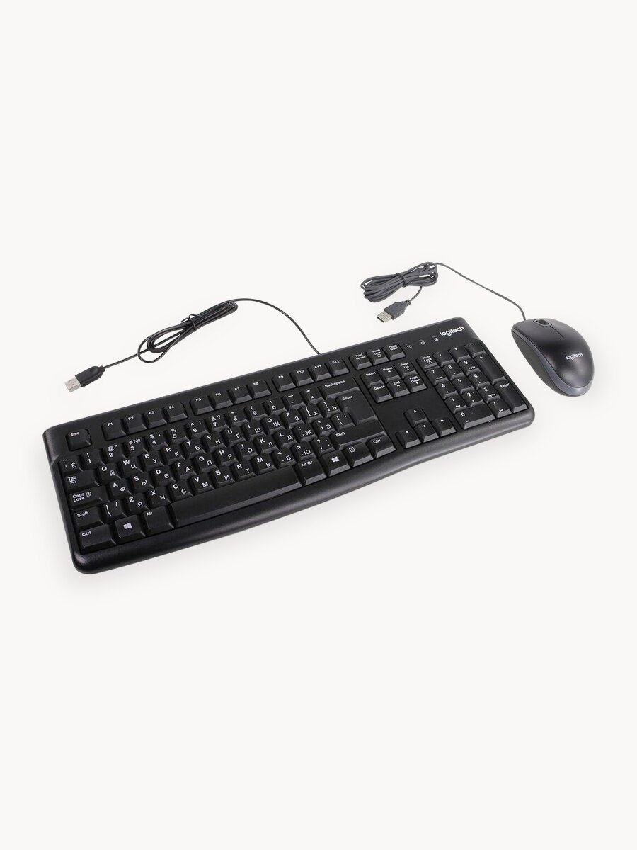 Комплект проводная Клавиатура + Мышь Logitech MK120 (920-002561)
