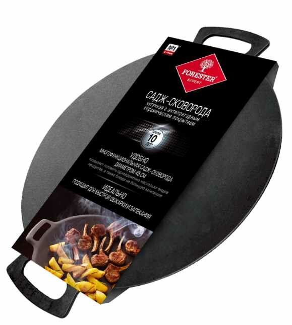 Садж-сковорода Forester ?45 см чугун черный