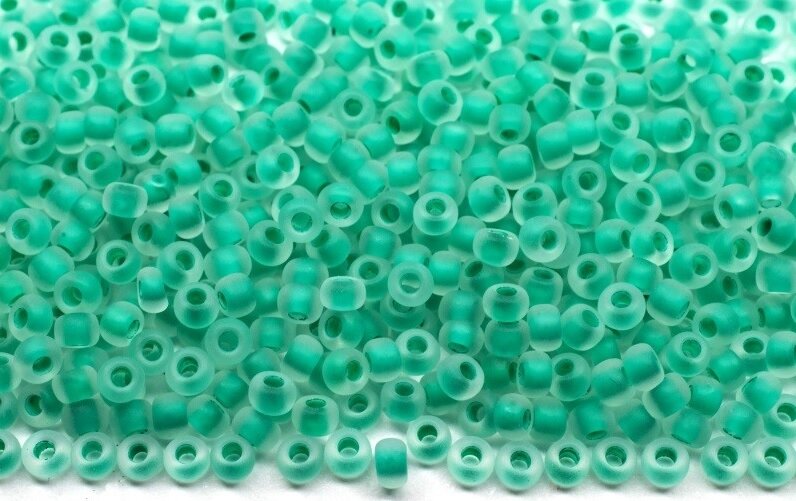 Бисер Preciosa 38358 бирюзовый матовый 10/0, 5 гр,1 шт.