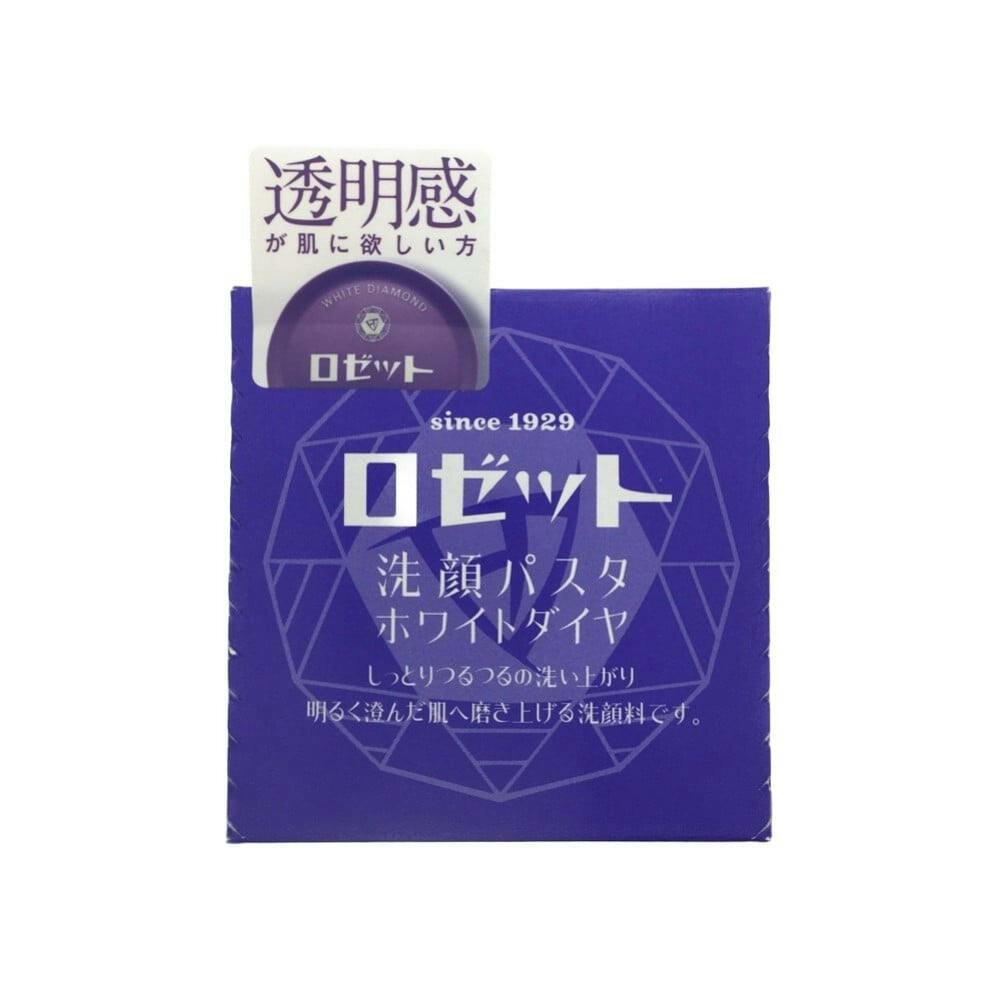 ROSETTE Лечеб паста-пенка White Diamond Cleansing Paste для умыв с серой, алмаз-жемч пудрой 90гр