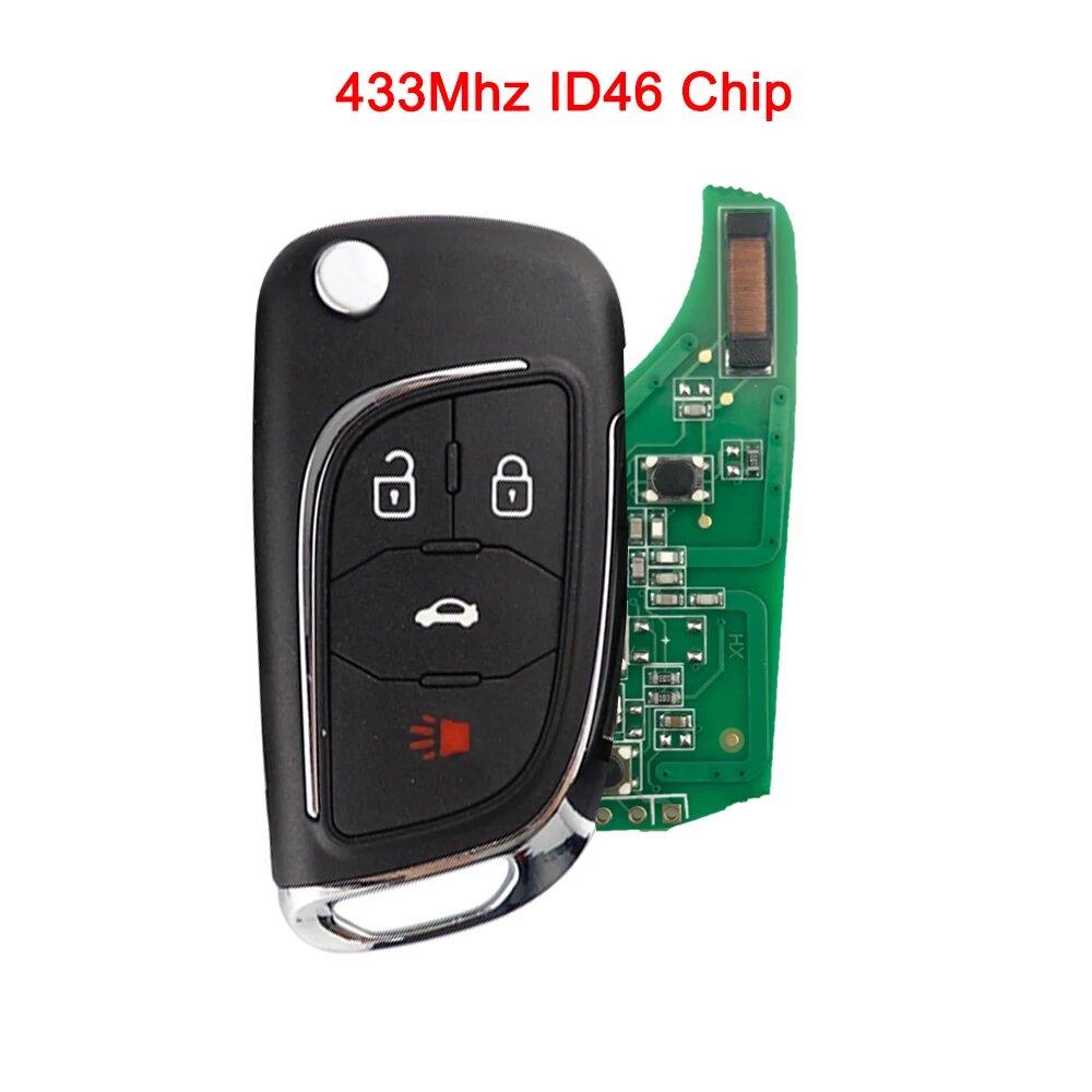 Складной ключ 433MHz ID46 для Opel Vauxhall 4 Buttons