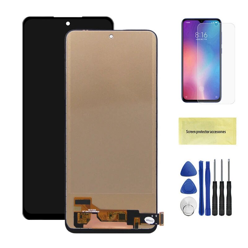 Экран для Xiaomi Redmi Note 12 4G 23021RAAEG 23021RAA2Y ЖК-дисплей Цифровой сенсорный экран с рамкой для Redmi Note 12 4G Экран