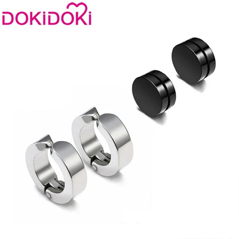 Серьги мужские DOKIDOKI серебряные