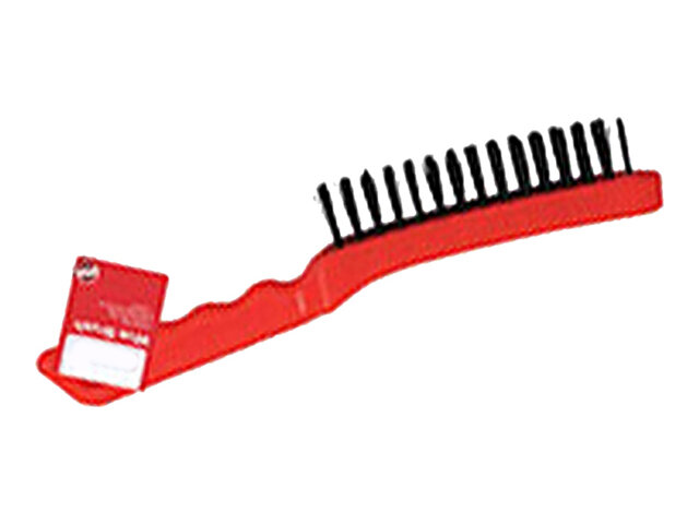 Корщетка пластиковая UGO LOKS, прямая 6-рядная, пластиковая ручка, стальная проволока