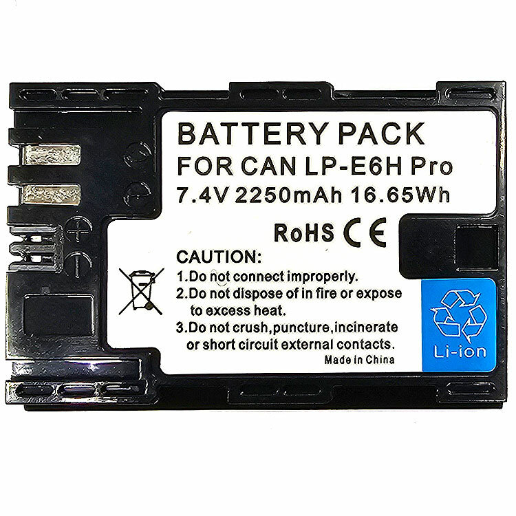 Аккумулятор Ruibo LP-E6H 2250 mAh с прямой зарядкой Type-C