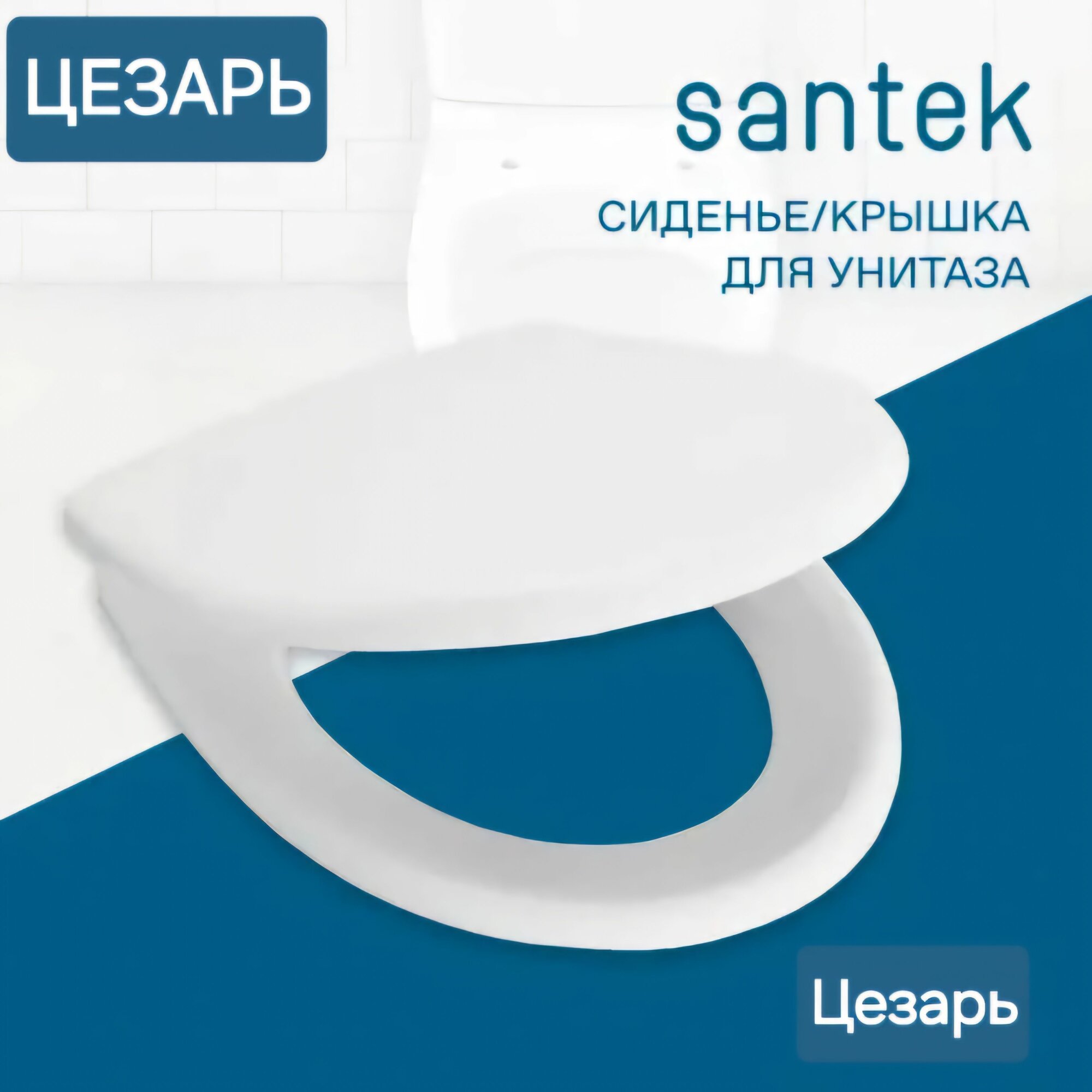 Сиденье - Крышка для унитаза Santek цезарь дюропласт