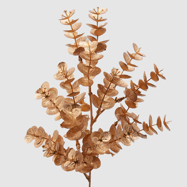 Искусственная ветка Эвкалипт Aragon 48 см золотая, EDG, 685253-01