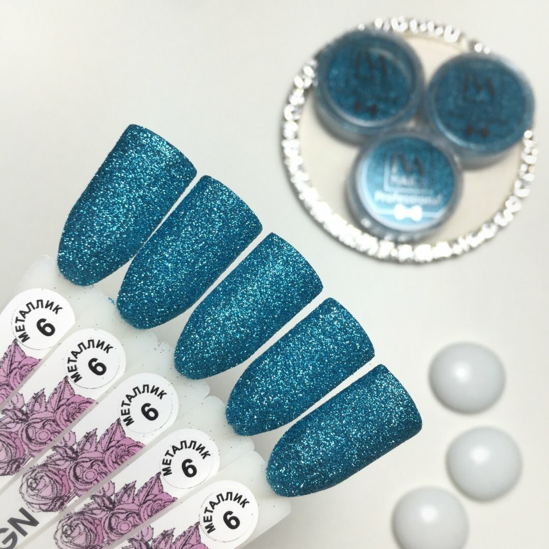 Втирка для дизайна Металлик IVA NAILS №06
