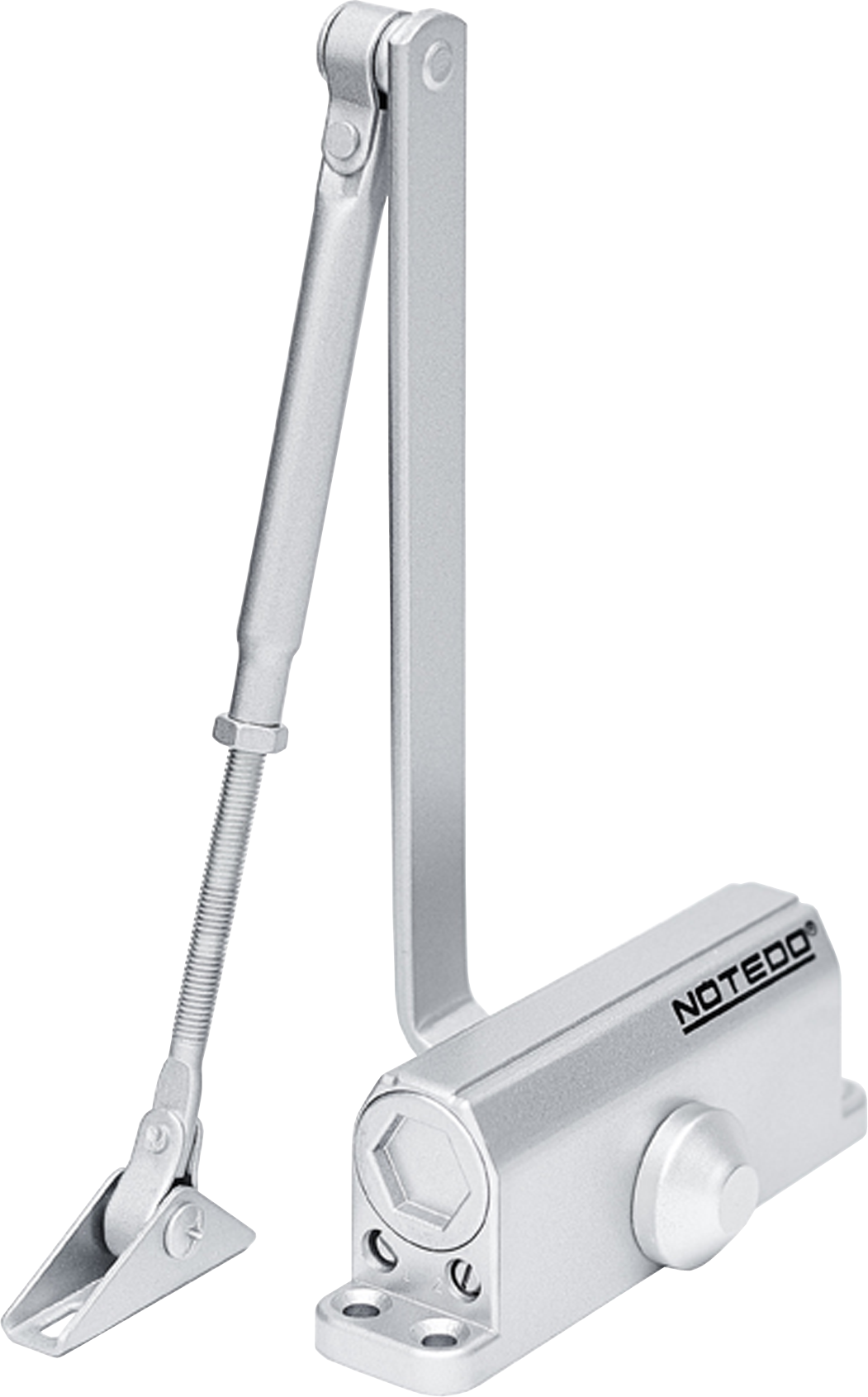 Доводчик дверной NOTEDO DC-60 silver (серебро) 60кг