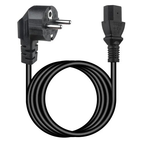 Кабель питания PREMIER PCB5280(0.75)-1.8, IEC C13 (прямой) - Евровилка (угловой), круглое, 1.8м, Bulk