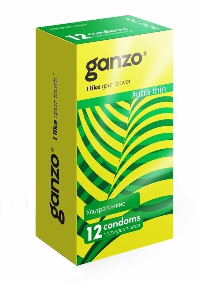 Презервативы ультратонкие Ganzo Ultra Thin, 12 шт Ganzo Презервативы ультратонкие Ganzo Ultra Thin, 12 шт