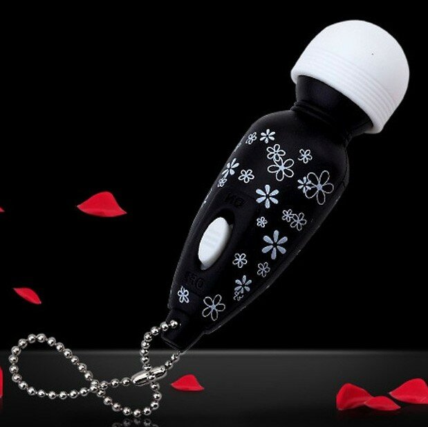 Вибратор мини Any с вибрацией черный пластик и силикон длина 6.5 см диаметр 2 см