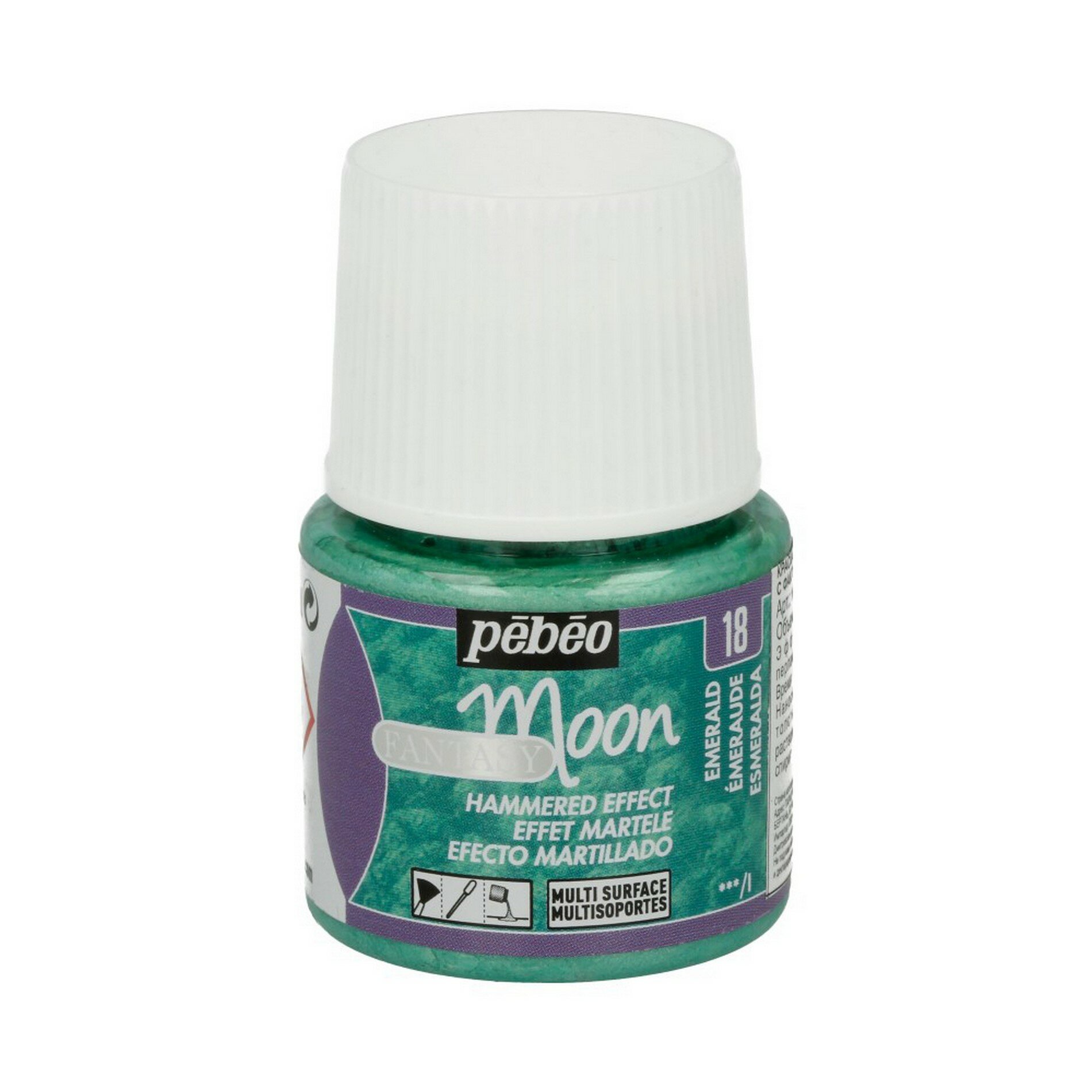 Краска по стеклу и керамике Fantasy Moon с фактурным эффектом 45 мл, цв. изумрудный