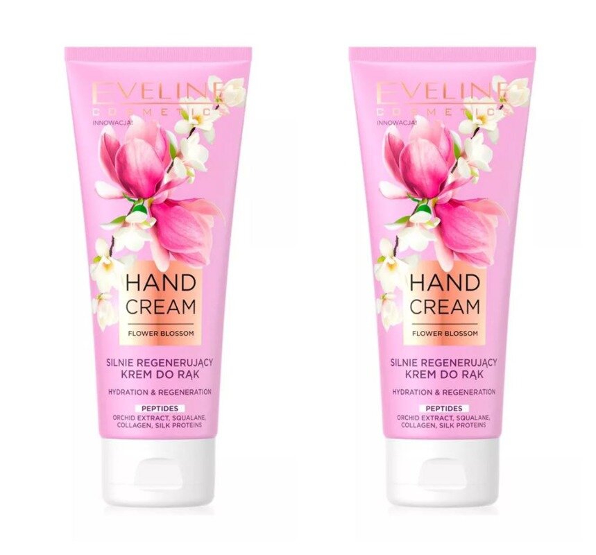 Eveline Cosmetics Крем для рук с пептидами, интенсивно регенерирующий, 75 мл, 2 штуки.