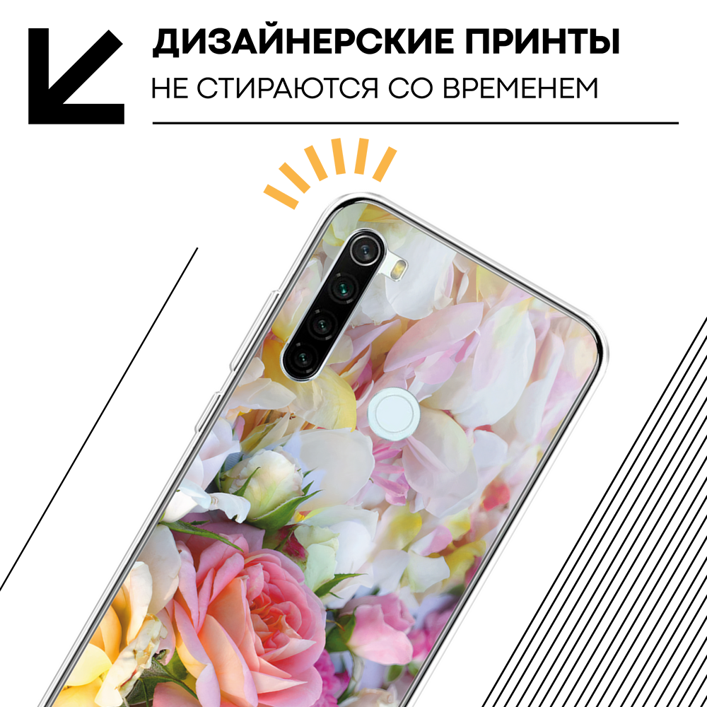 Чехол на Xiaomi Redmi Note 8T / Сяоми Редми Нот 8T с принтом Утренние розы