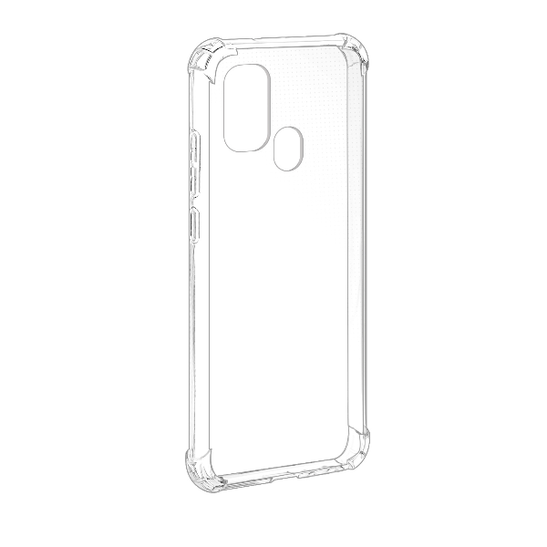 Чехол Samsung A21S прозрачный, усиленные края