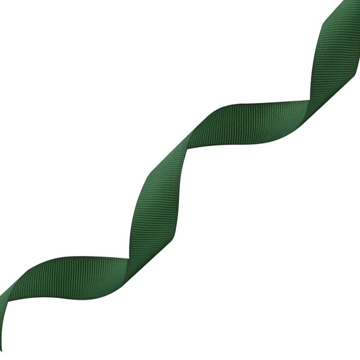 Лента репсовая декоративная Айрис, 2см*18,28м, полиэстер (126 темно-зеленый)