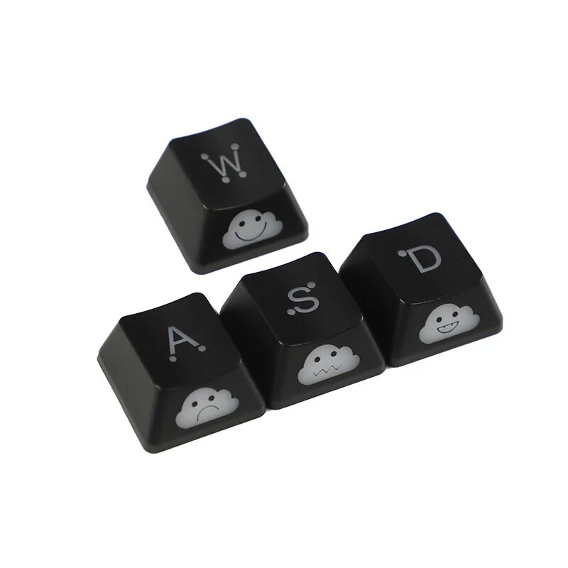 WASD клавиши для клавиатуры HECULAS Emo Broadside, ABS, Цвет: WASD
