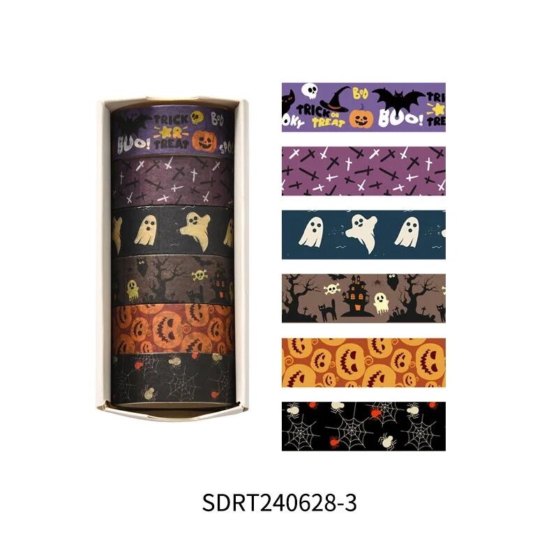 Набор изоленты на Хэллоуин, 6 шт, Color: Set 3