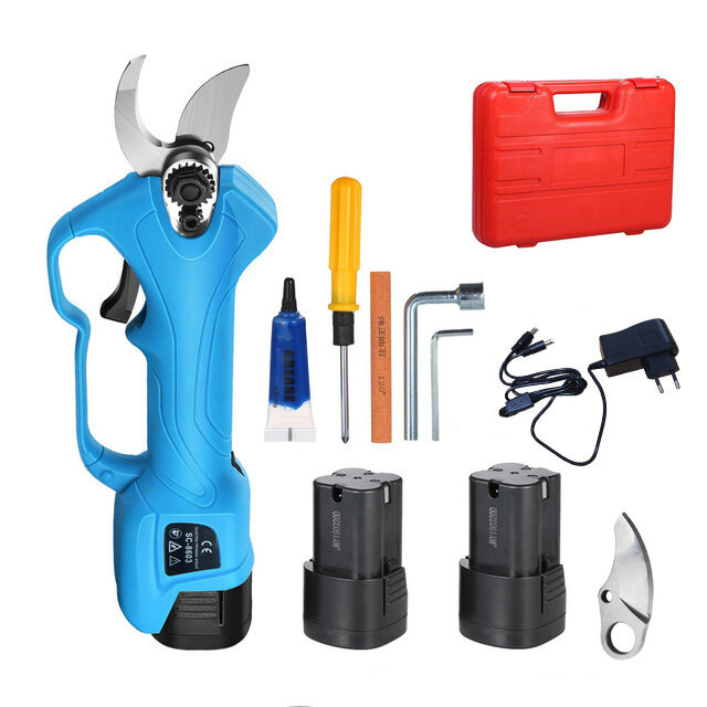Аккумуляторный секатор 16,8 В, литий-ионный секатор, эффективные электрические ножницы, бонсай, ветки деревьев, садовые инструменты, электрический SC-8603