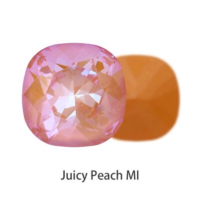Стразы квадратные Juicy Peach MI, 8/10/12 мм