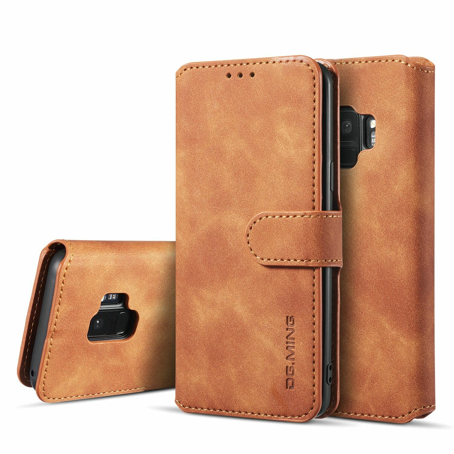 DG.MING Кожаный Чехол С Визитницей Из Экокожи Для Samsung Galaxy S9( Самсунг Галакси С9)