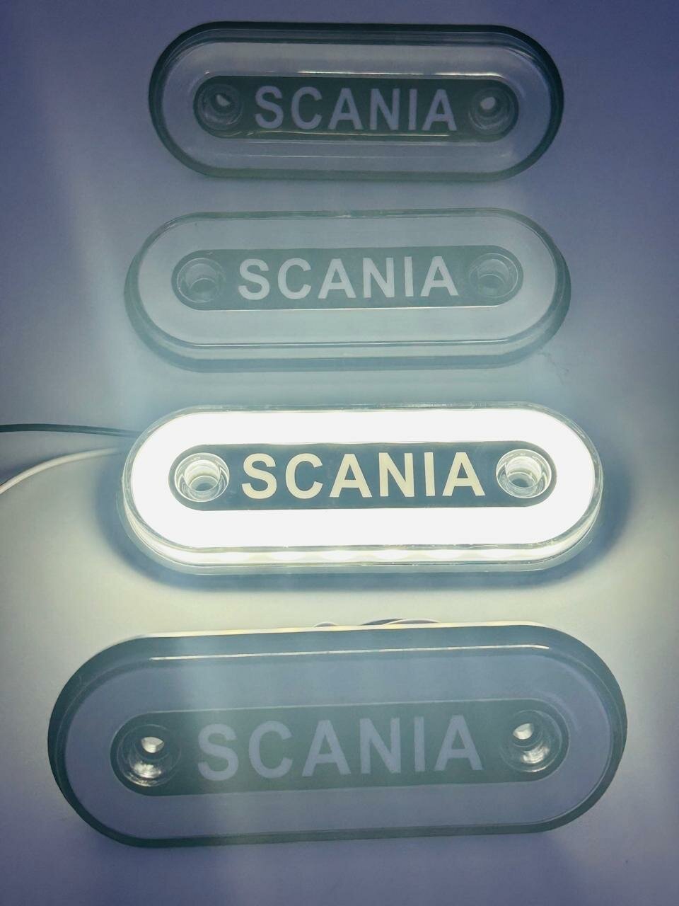 Указатель габаритов Scania (Скания) Белый Цвет 4шт