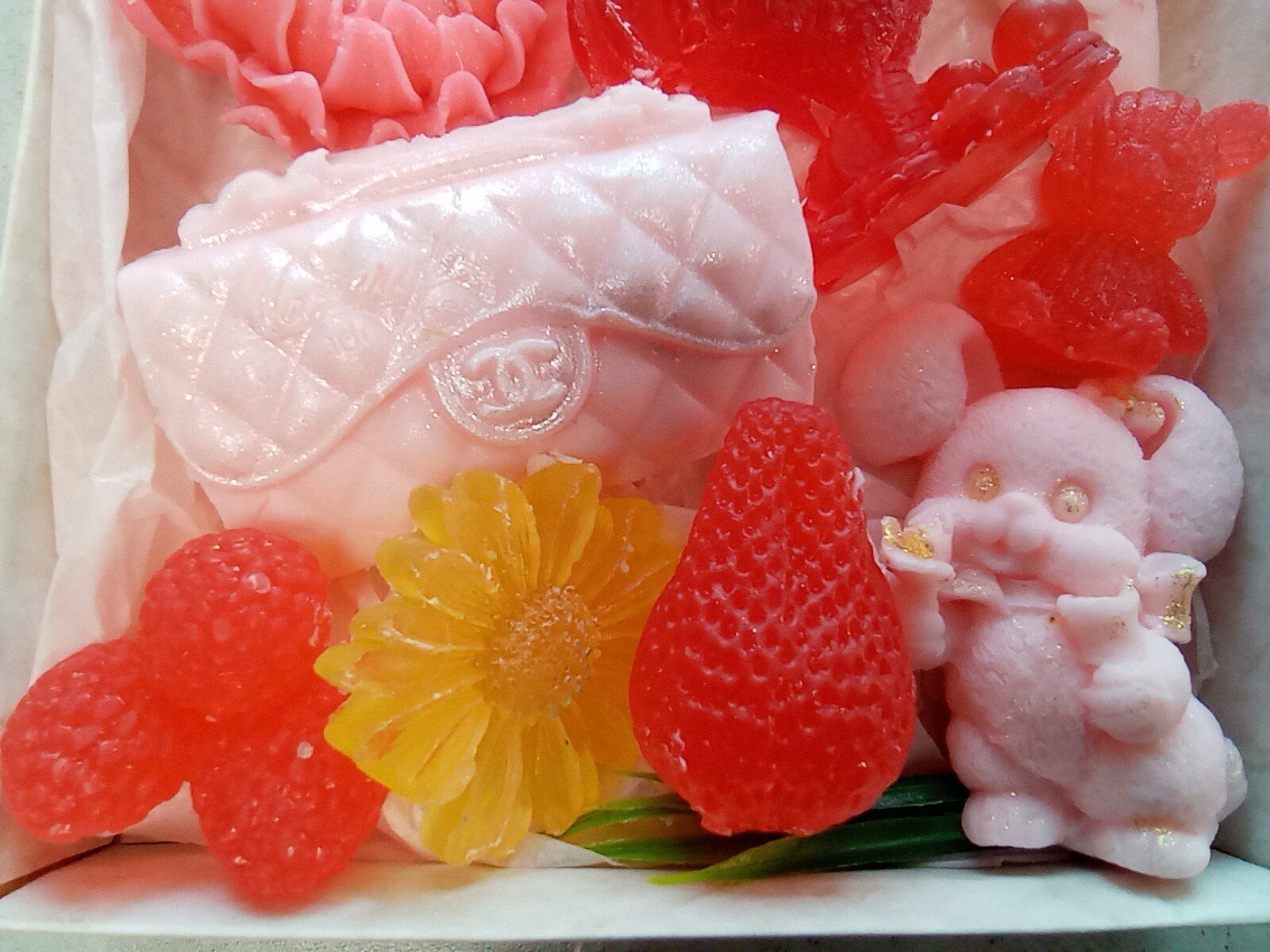 Мыло сувенирное, Сумочка, набор ручной работы, вес 360г.