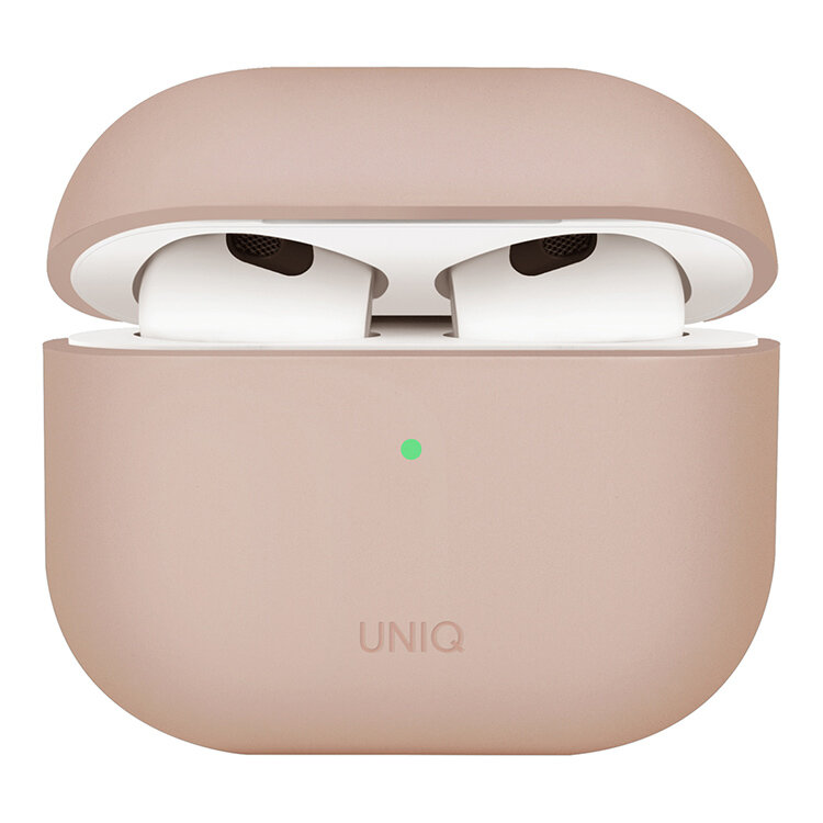 Uniq силиконовый чехол для Airpods 4, LINO Liquid silicone, цвет: розовый