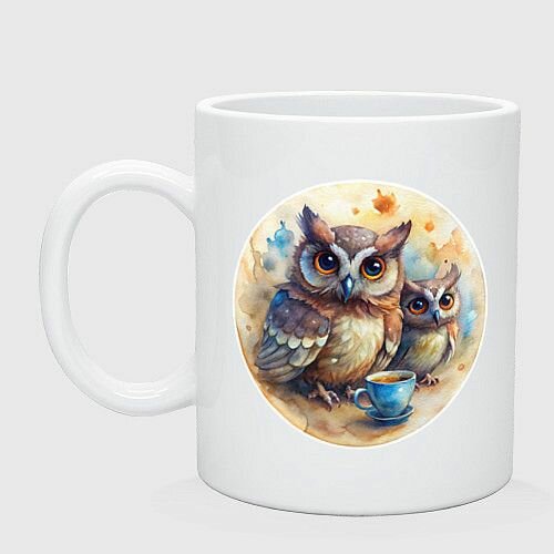 Совушки с кофе Керамическая кружка