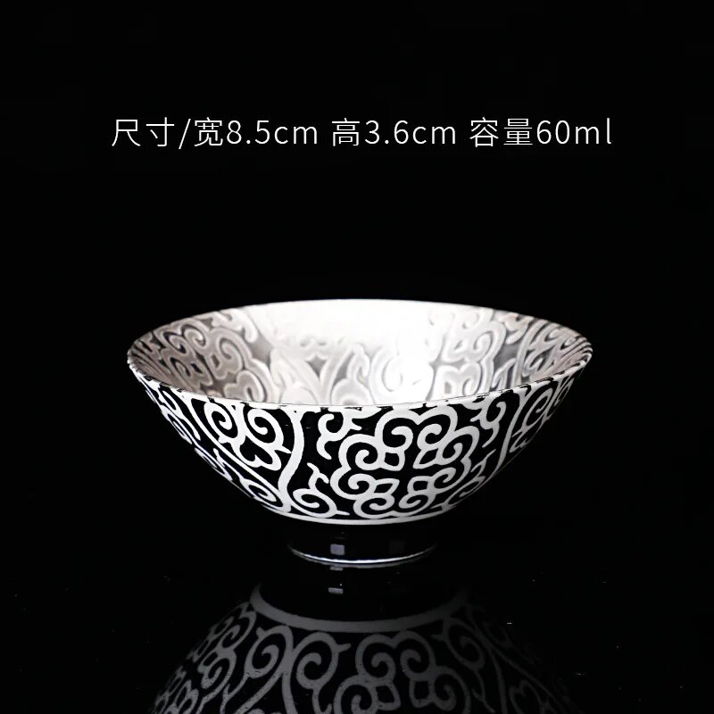 70 мл креативная чашка из стерлингового серебра 999 пробы, керамические чайные Серебряный, Style 1