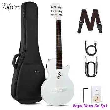 Трансакустическая гитара Умная электрогитара Enya Nova Go Sonic все в одном из углеродного волокна, 6 струн, 39', Делюкс-версия 6-струнная