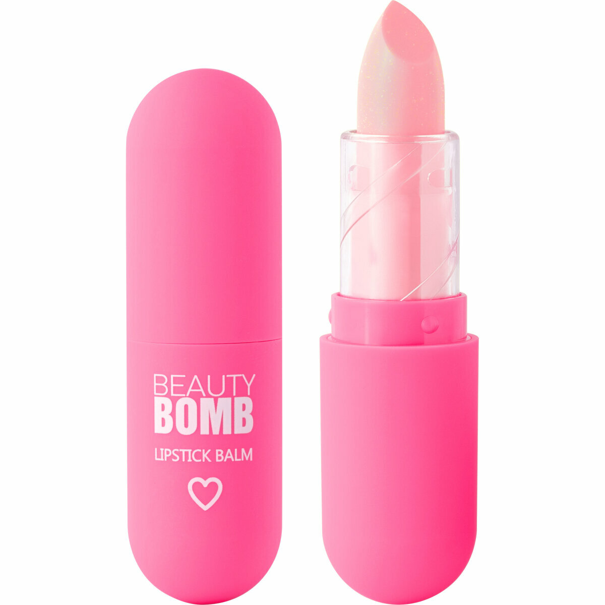 Помада-бальзам для губ Beauty Bomb Color Lip Balm тон 02, нежно розовый с шиммером, 4 г